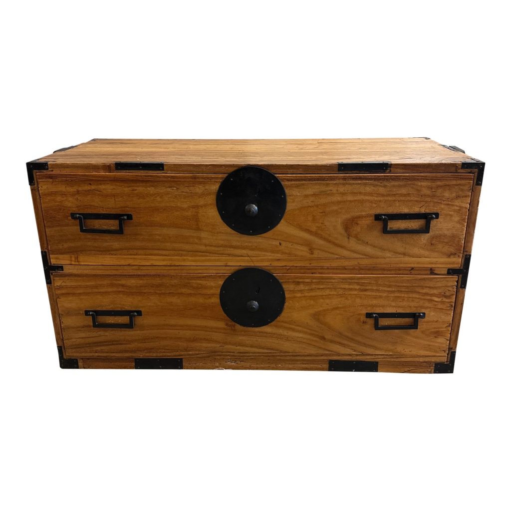 Vintage Japanese Two Drawer Tansu - Design Plus Gallery
