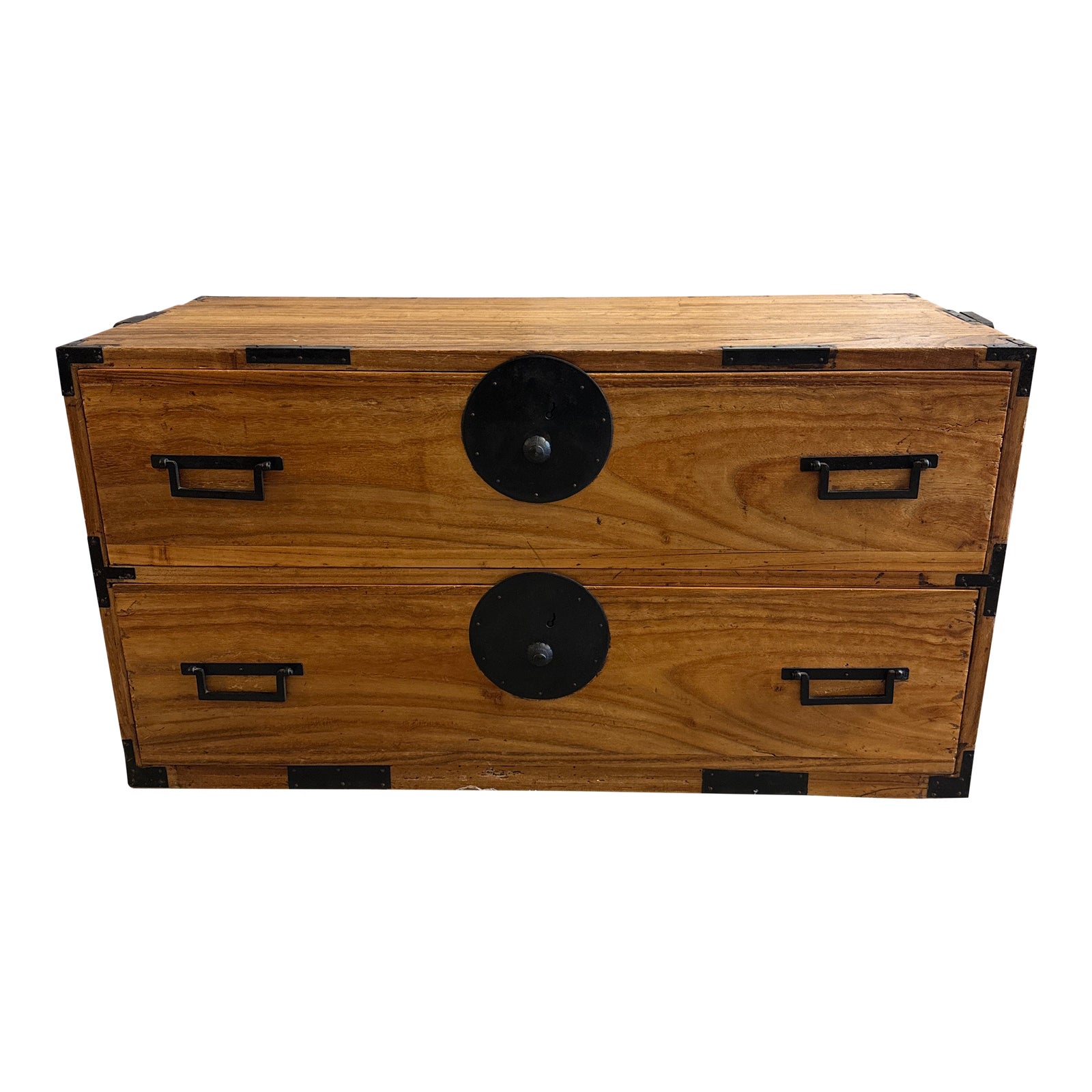 Vintage Japanese Two Drawer Tansu - Design Plus Gallery