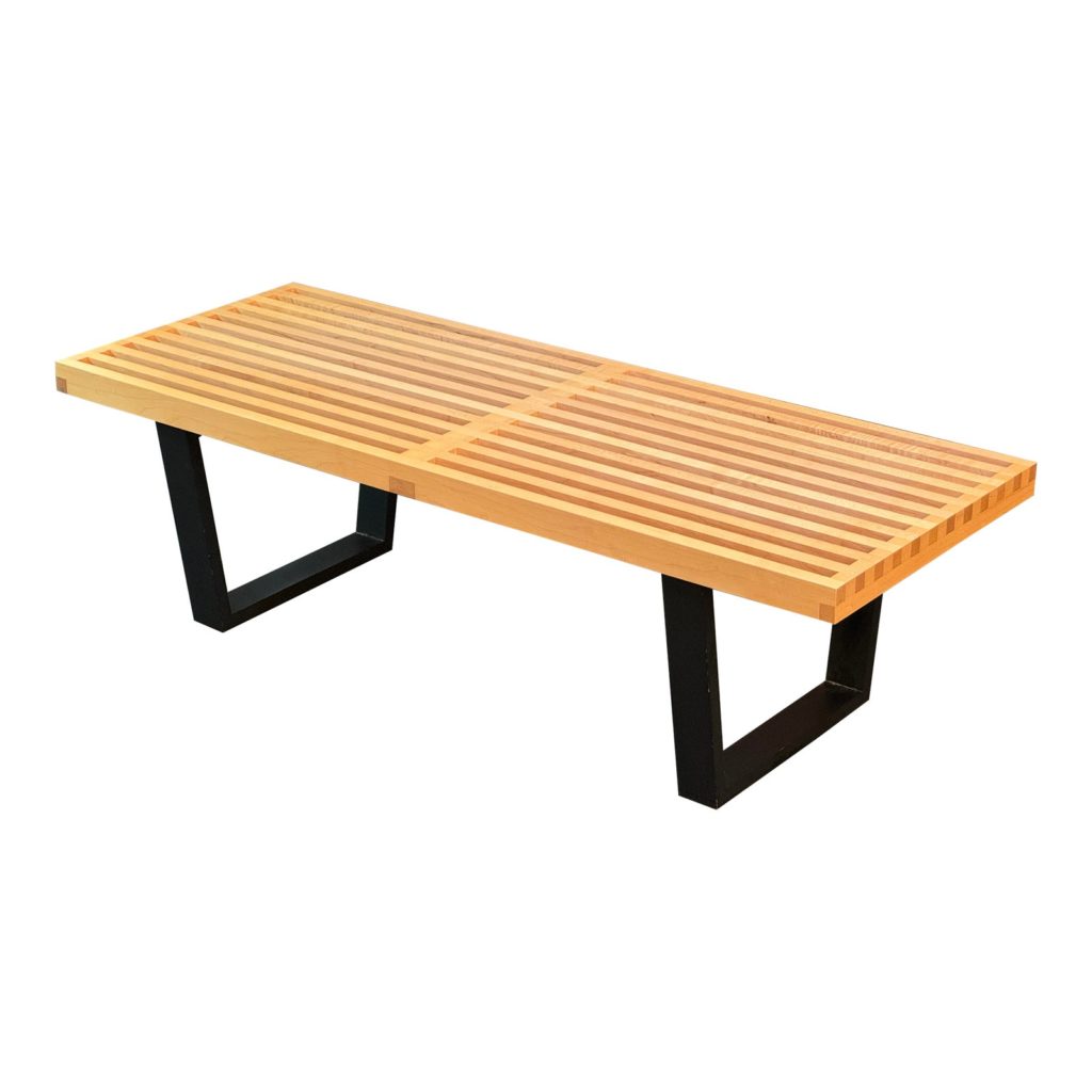 Herman Miller George Nelson Platform Bench Wood Base / Coffee Table ...