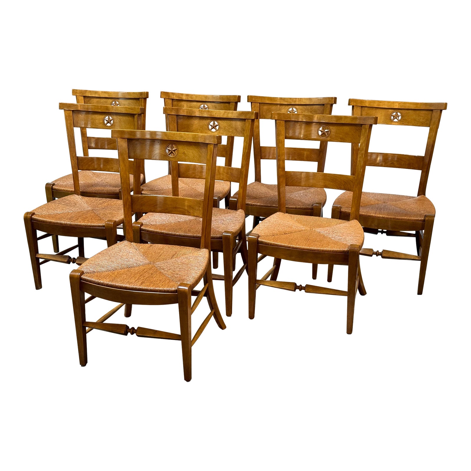 Lee Industries Model 7009-41 Navy Dining Chairs, Set of Eight. Original ...