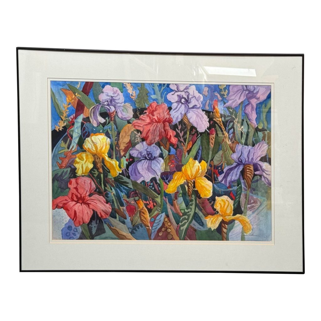 1964 Richard Ewen Still Life on Blue Table Original Framed Painting ...