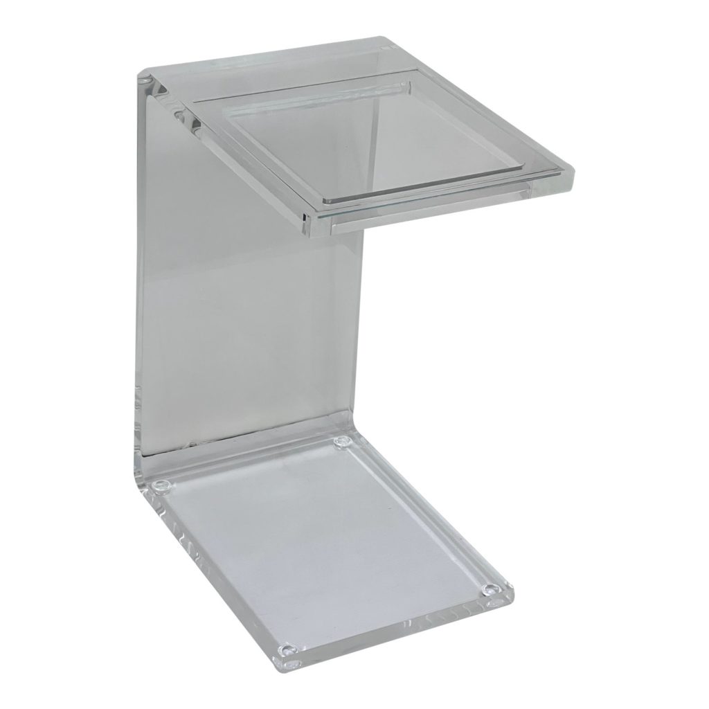 McLaughlin Collection Lucite C- Table - Design Plus Gallery
