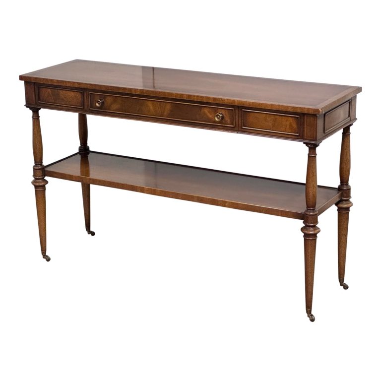 Vintage Heritage Henredon Mahogany Console Table - Design Plus Gallery