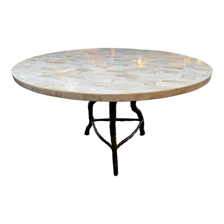 Round Adjustable Height Table From Coffee to Dining | Design Plus Gallery
