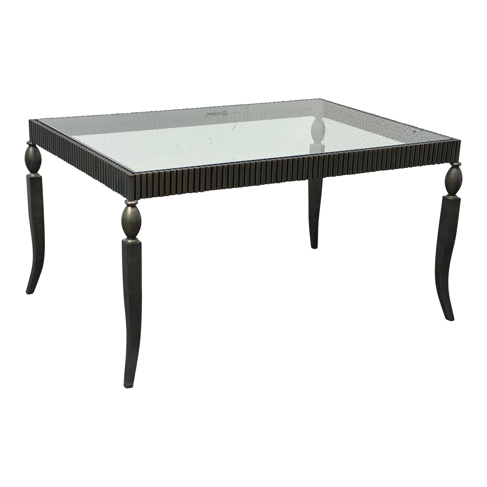 1990's Baker Furniture Metal + Glass Coffee Table. Original Price ...