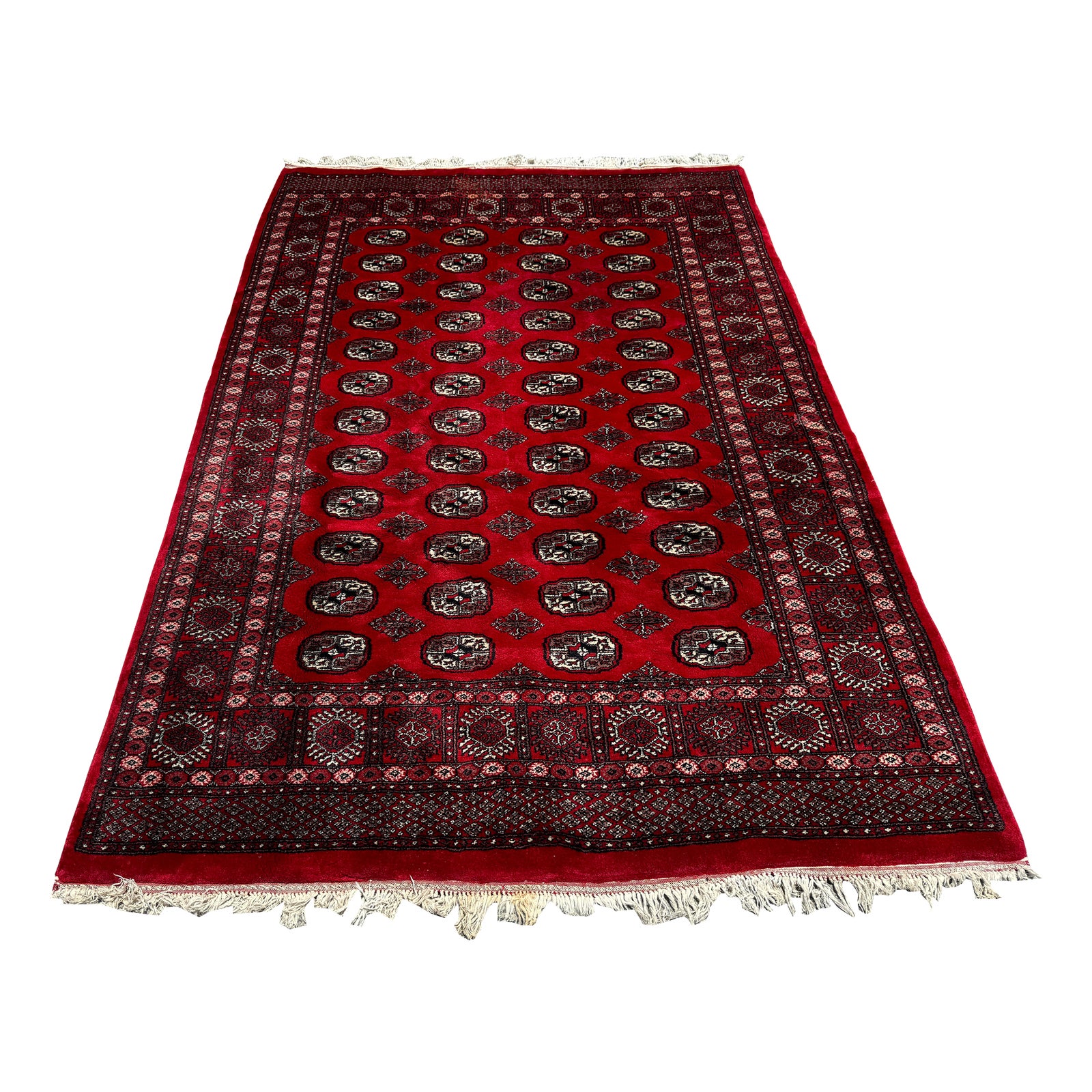 6ft4in-x-9ft4-in-vintage-pakistani-bokhara-handknotted-area-rug-2255 ...