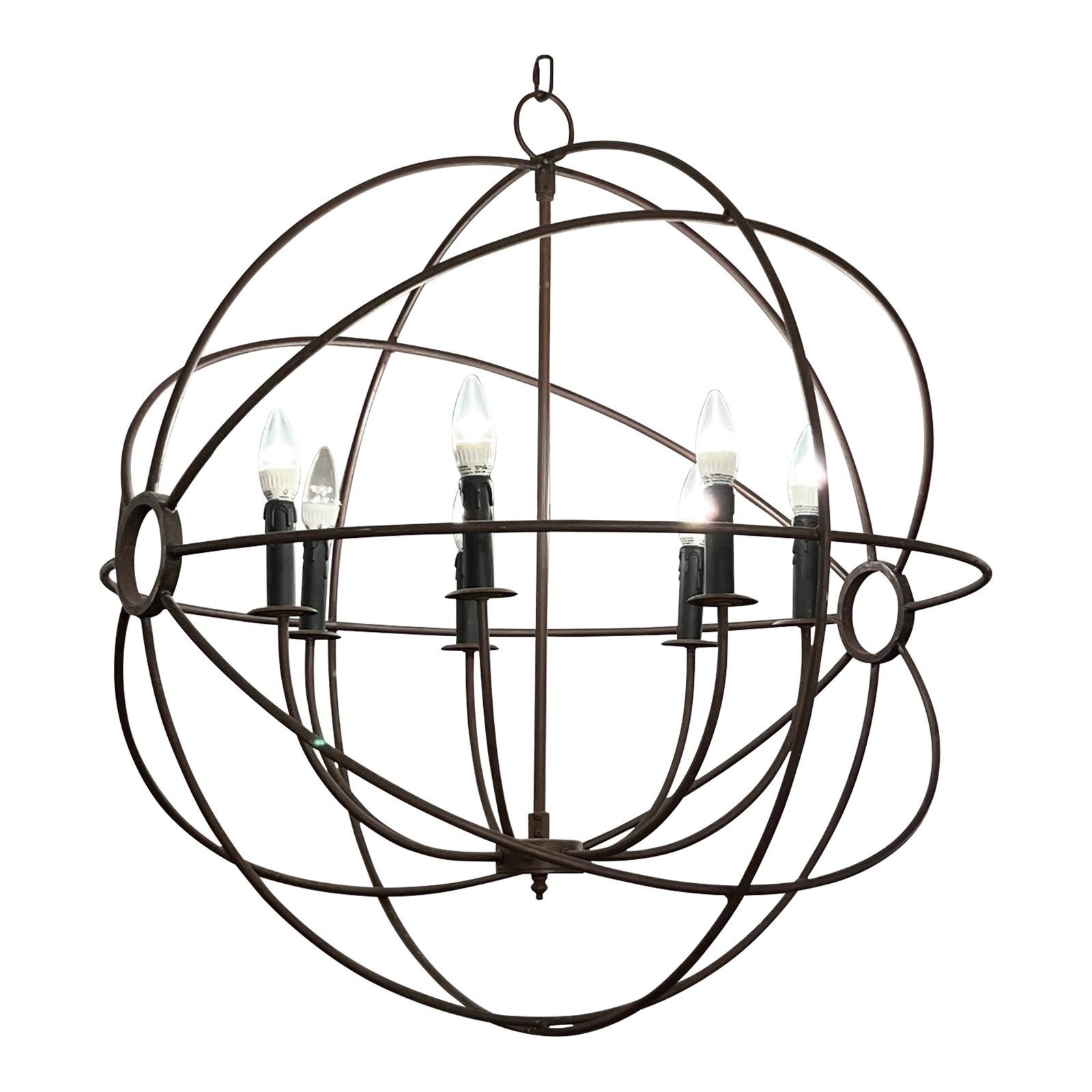 Timothy Oulton Gyro Six Light Chandelier. Original Price: $1,495 ...
