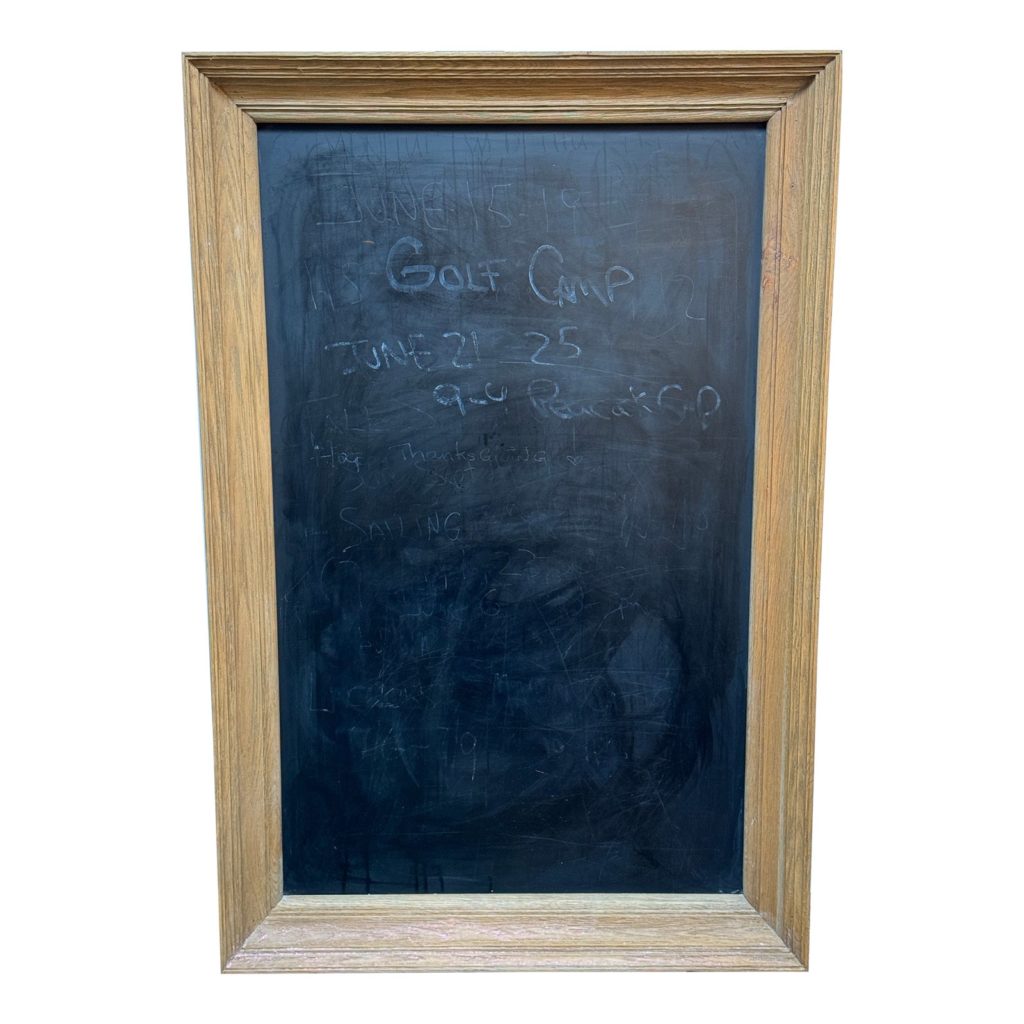 Restoration Hardware Oak Framed Bulletin Board - Design Plus Gallery