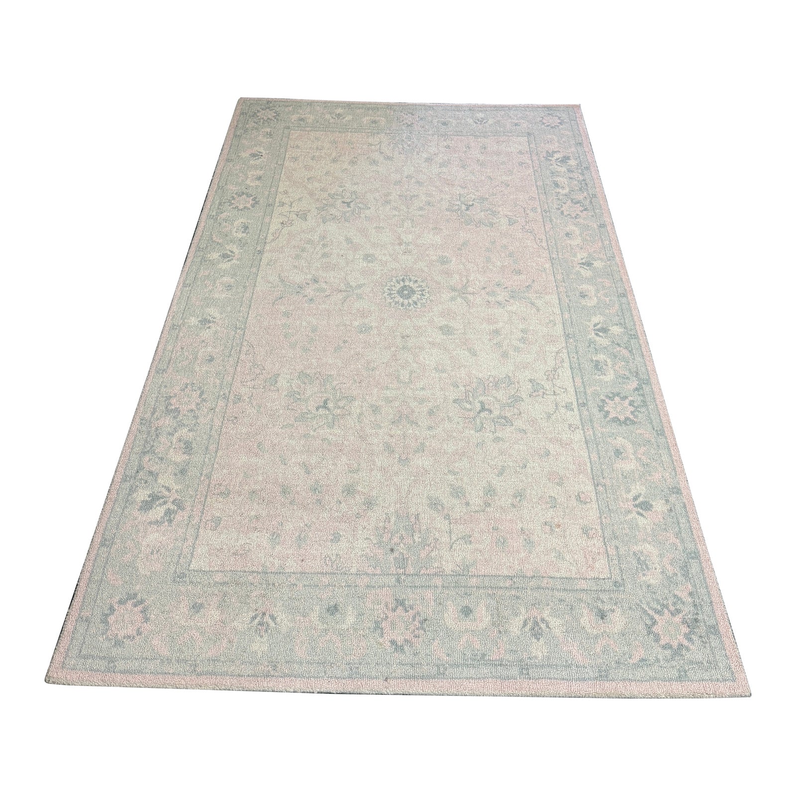Pottery Barn Monique Lhuillier Antique Blush Area Rug - 5′ × 8 ...