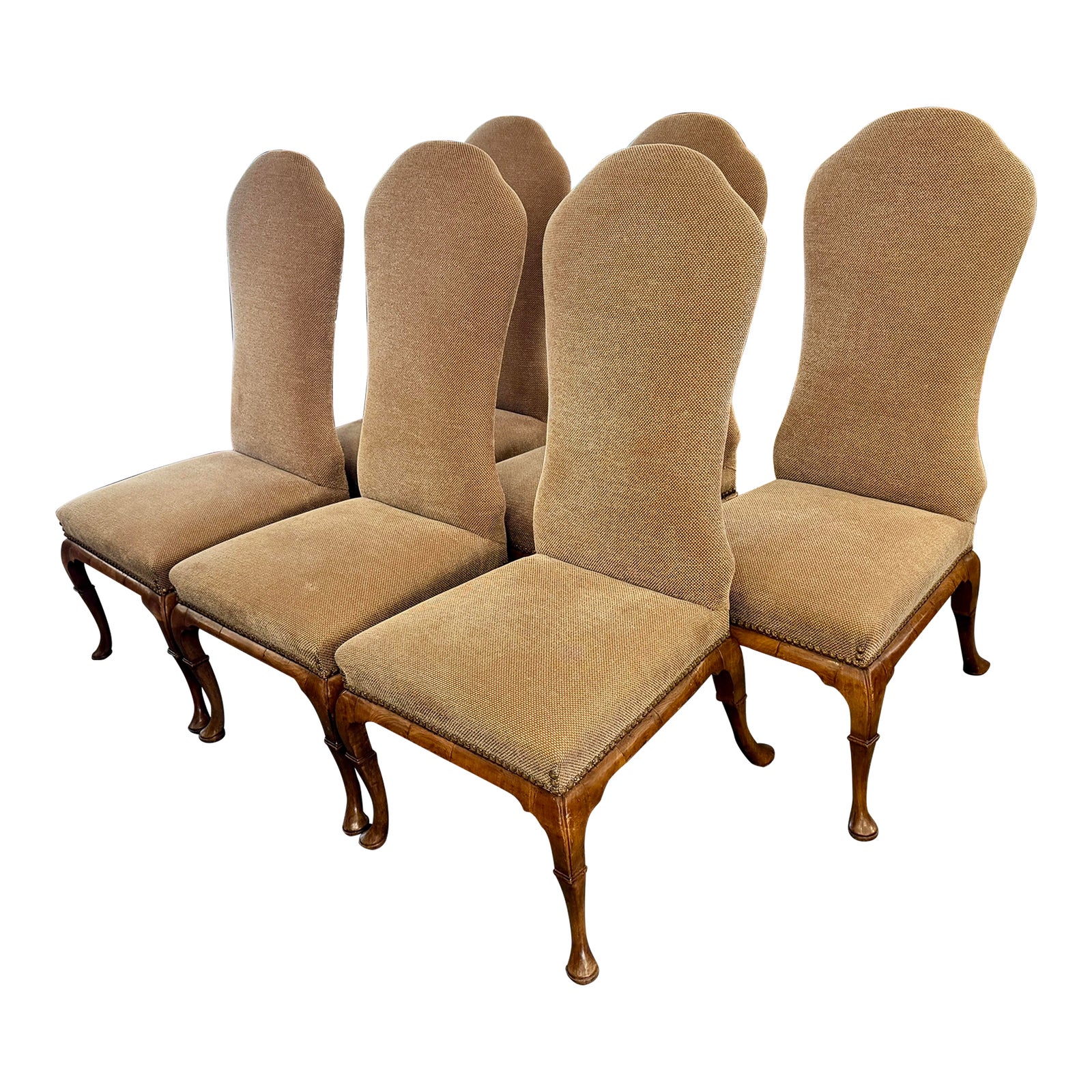 Paul Wiseman Custom Upholstered Dining Chairs, a Set of Six. Original ...