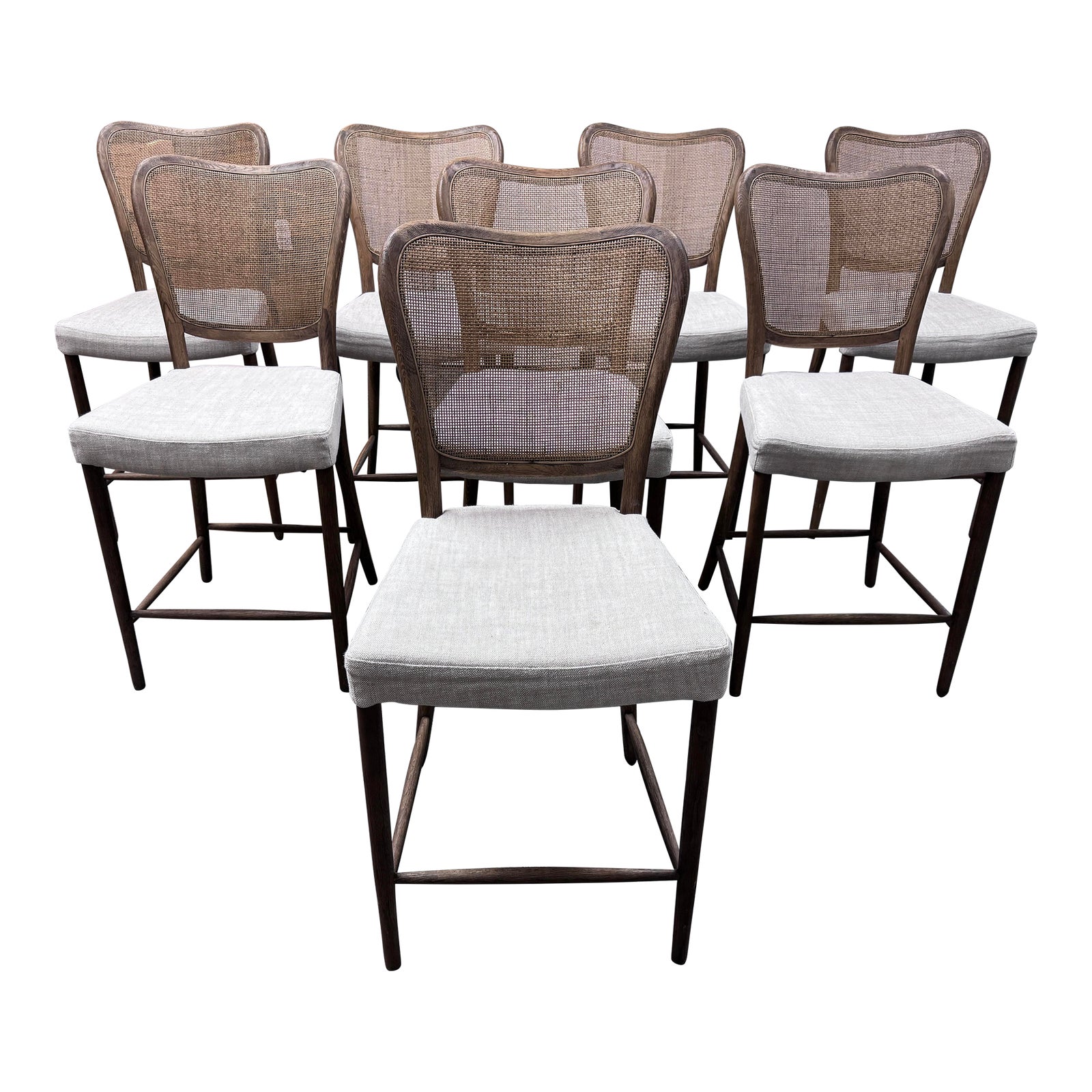 Arhaus Noa Counter Stools, Set of Eight. Original Price: $4,400 ...