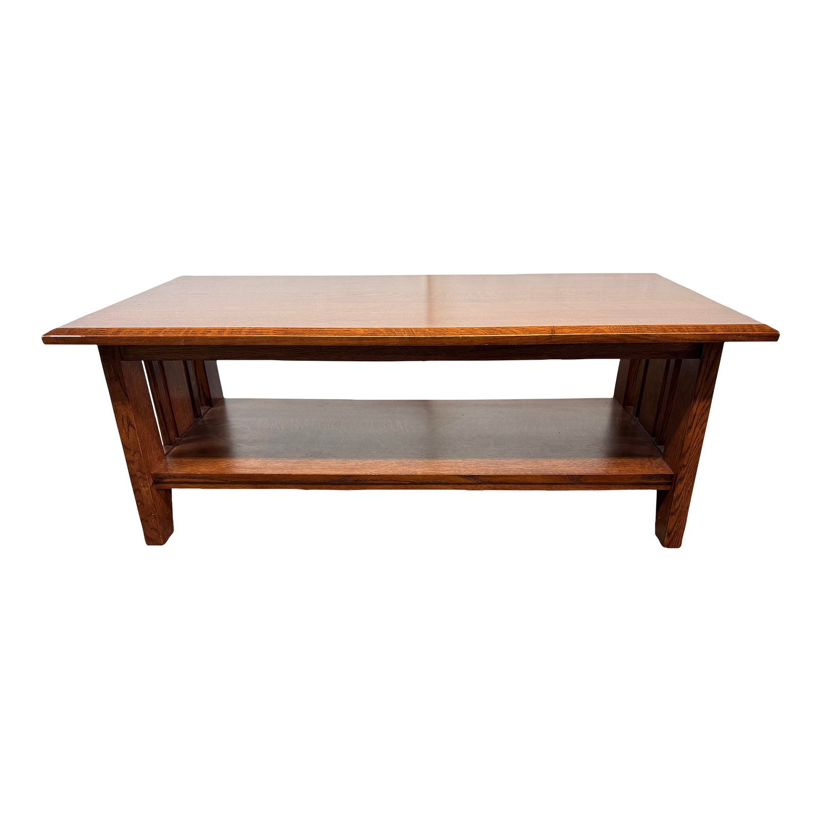 vintage-mission-style-quartersawn-oak-coffee-table-5636 - Design Plus ...