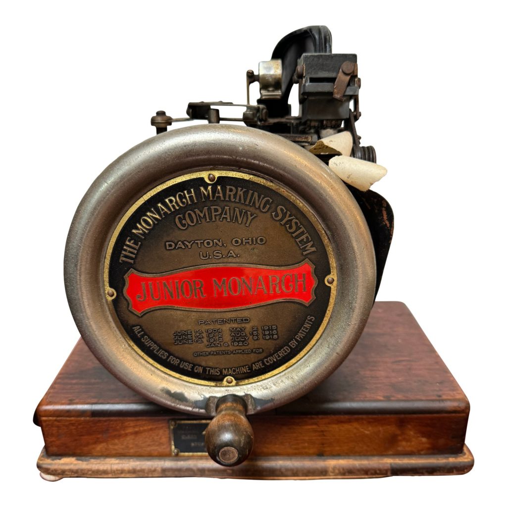 Junior Monarch Marking Machine/Antique Stamp Machine - Design Plus Gallery