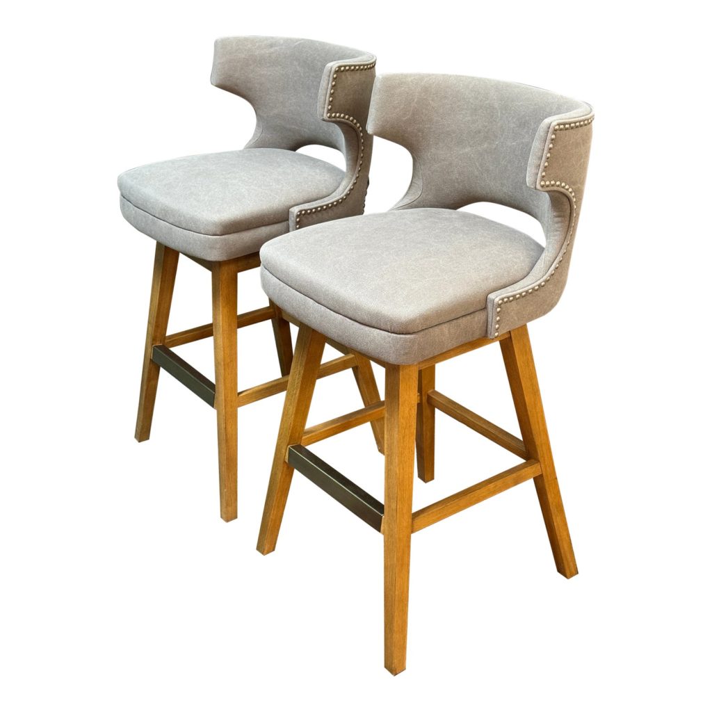 Four Hands Task Swivel Bar Stools, a Pair. Original Price: $1,306 ...