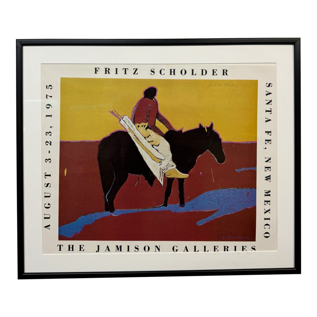 Vintage Fritz Scholder + Signature Poster for Jamison Galleries ...