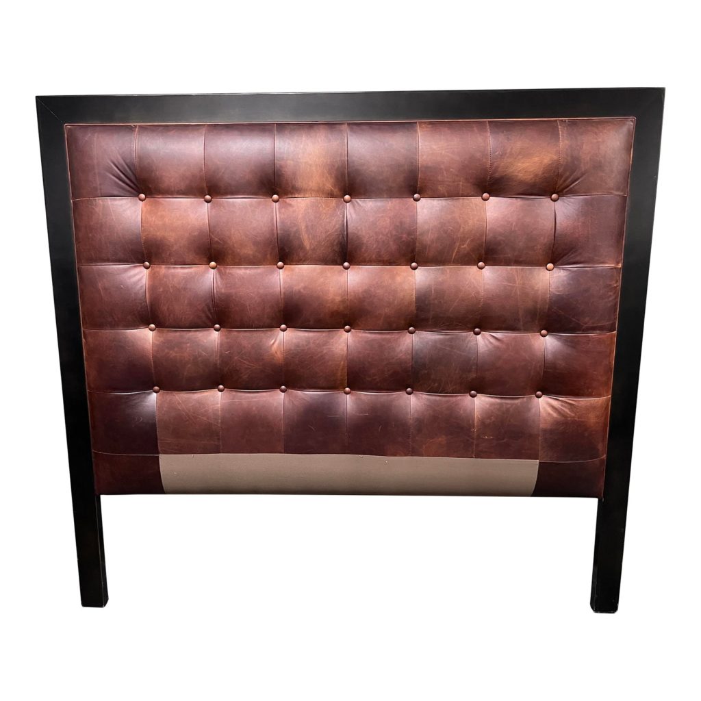 Queen Size Leather Tufted Headboard - Design Plus Gallery