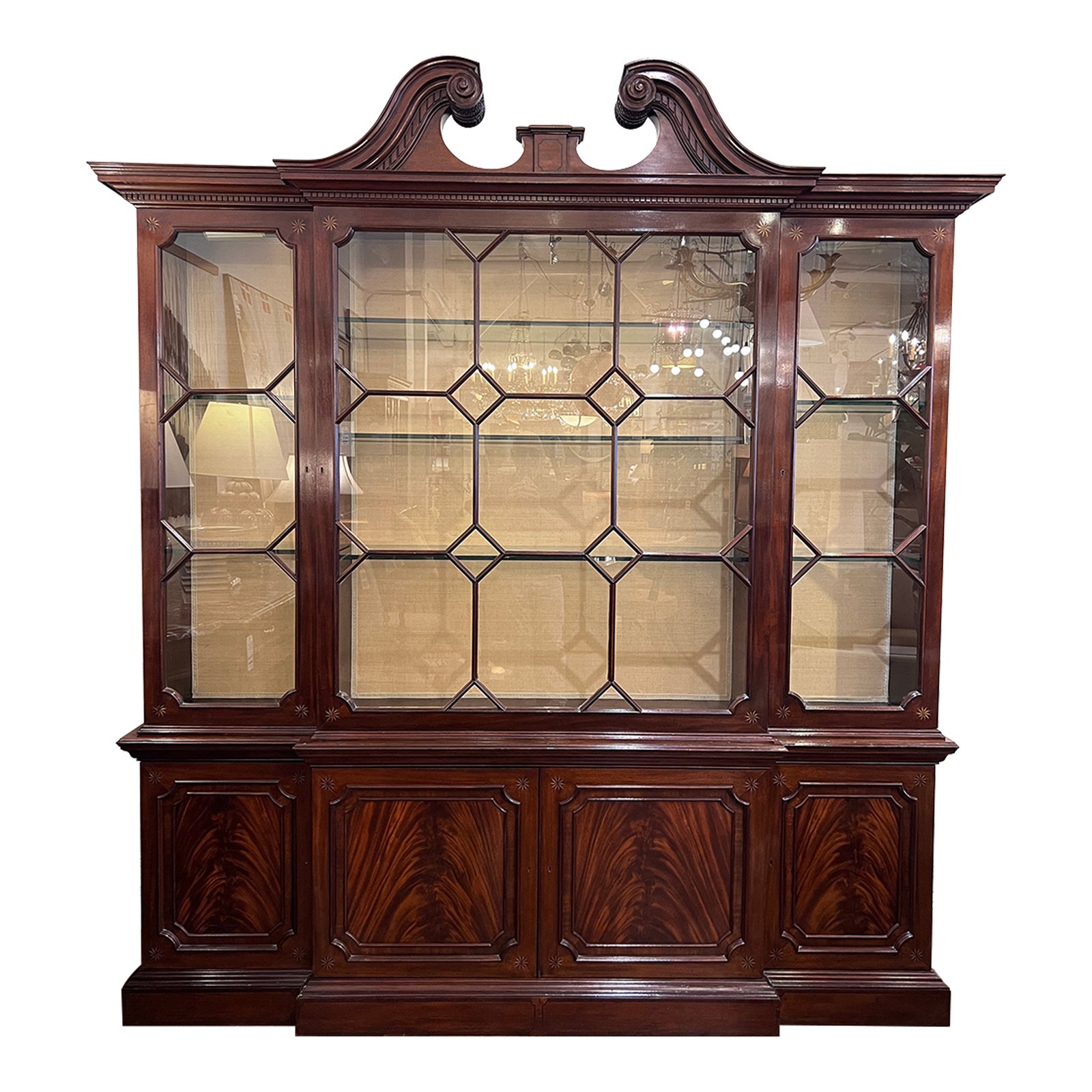 Rustic Glass Front Display Cabinet | Design Plus Gallery