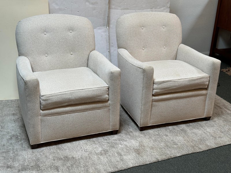 Custom Design Arm Chairs, a Pair. Original Price: $2,350 - Design Plus ...