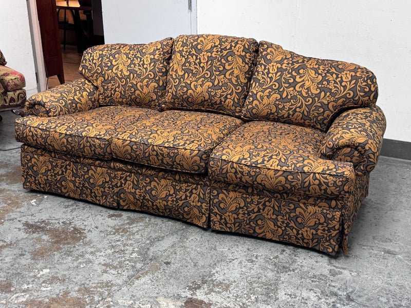 Pearson Furniture Custom Design Acanthus Leaf Navy + Bronze Sofa ...