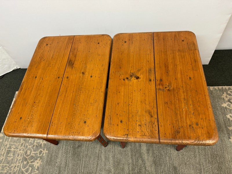 David Marsh Hand Painted Side Tables, a Pair | Design Plus Gallery