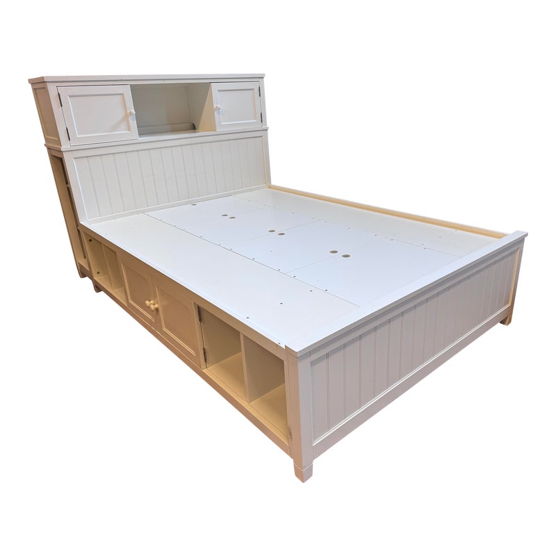 Pottery barn beadboard storage bed store