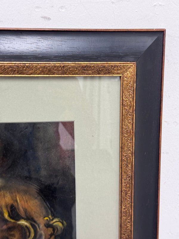 Circa 1968 Rene Rickabaugh "Mother & Child" Framed Artwork - Design ...