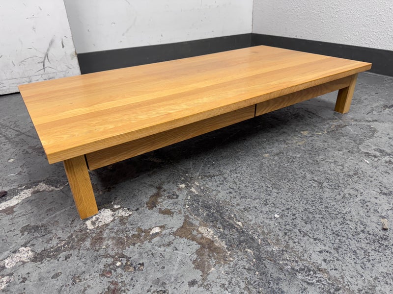 Muji Minimalist Coffee Table + Two Drawers - Design Plus Gallery