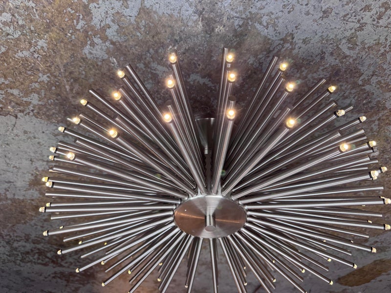 Mid Century Style Space Aged Modern Spike Semi-Flush Pendant - Design ...