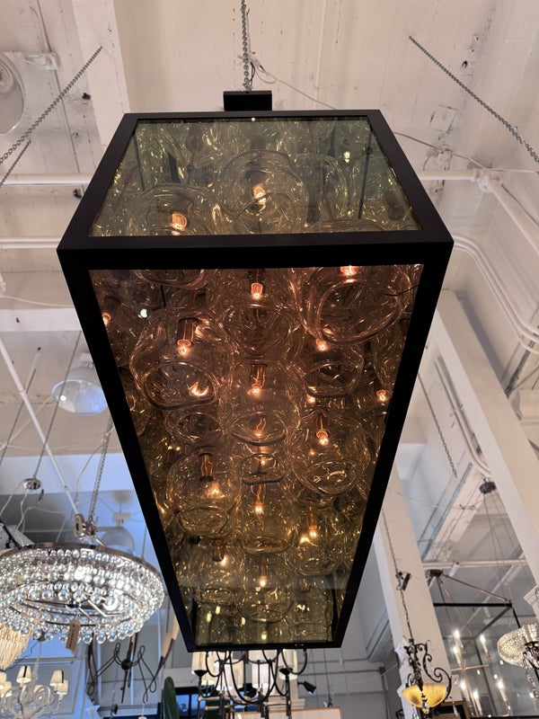 John Pomp 30 Light Infinity Collection Caged Chandelier. Original Price ...