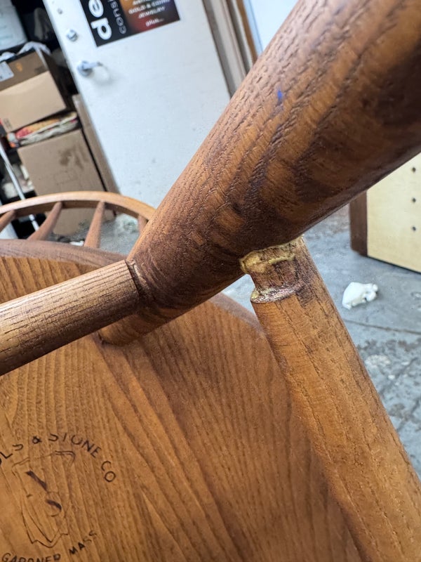 Vintage Claud Bunyard for Nichols & Stone Windsor Teak Armchair ...