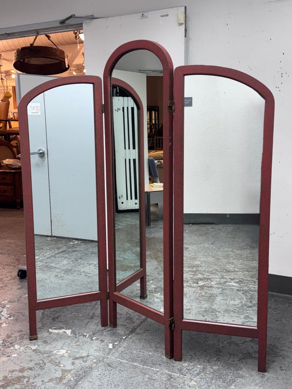 Vintage Tri-Folding Mirror Screen - Design Plus Gallery