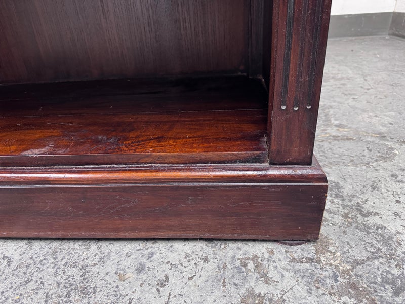 Traditional Dark Cherry Wood Finish Bookshelf - Design Plus Gallery