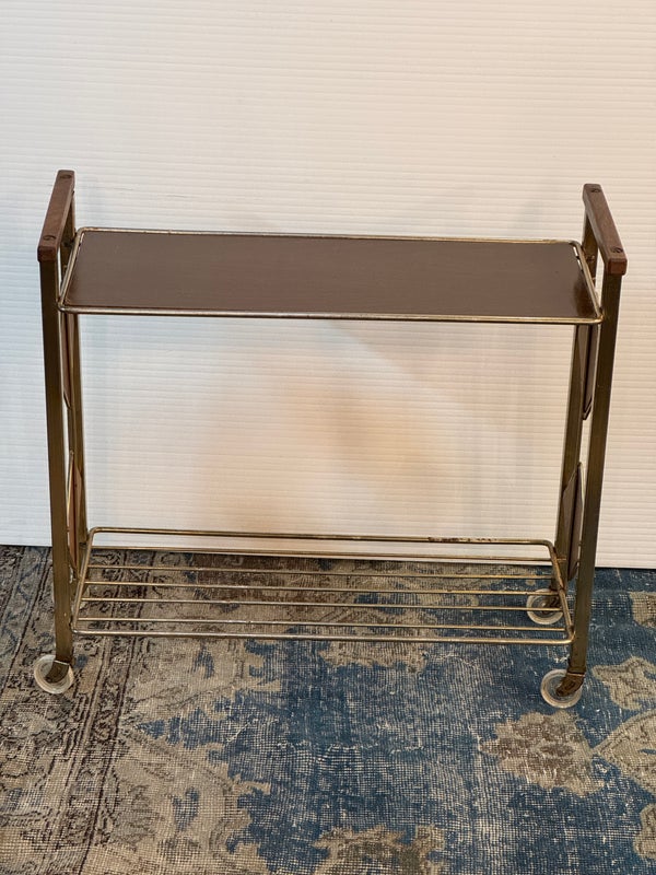 Mid Century Vintage Rolling Rack - Design Plus Gallery