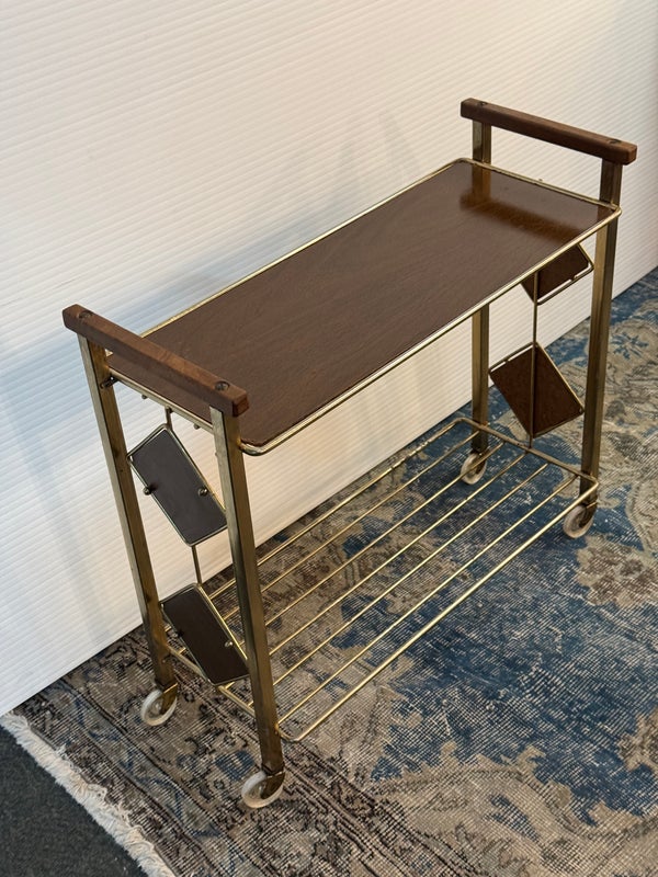 Mid Century Vintage Rolling Rack - Design Plus Gallery