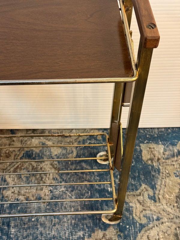 Mid Century Vintage Rolling Rack - Design Plus Gallery