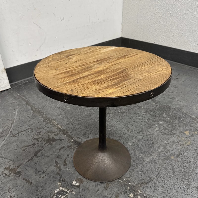 Restoration Hardware Aero Reclaimed Elm Round Side Table Design Plus Gallery