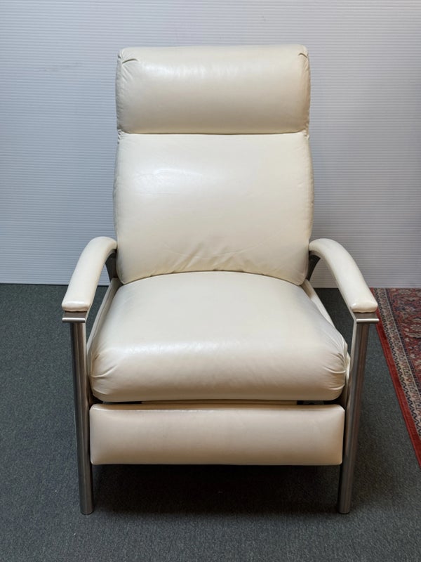 Ethan Allen Radius Leather Recliner. Original Price 3 000 Design Plus Gallery