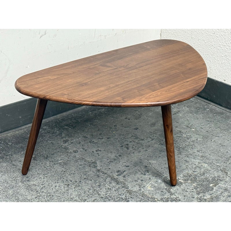 Poly & Bark Forma Walnut Triangular Coffee Table - Design Plus Gallery