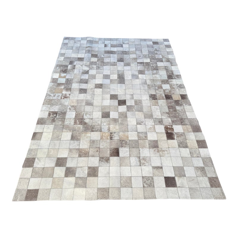 5ft11in × 8ft11in Cb2 Blanchette Hide Patchwork Area Rug. Original ...