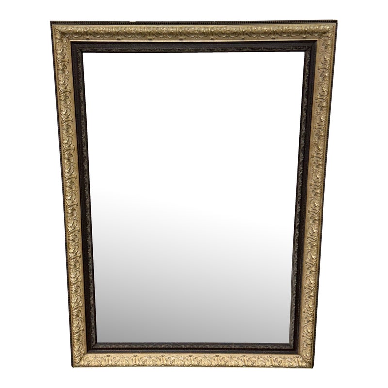 Custom Dark Brown With Speckled Red + Gilt Gold Wall Mirror - Design ...