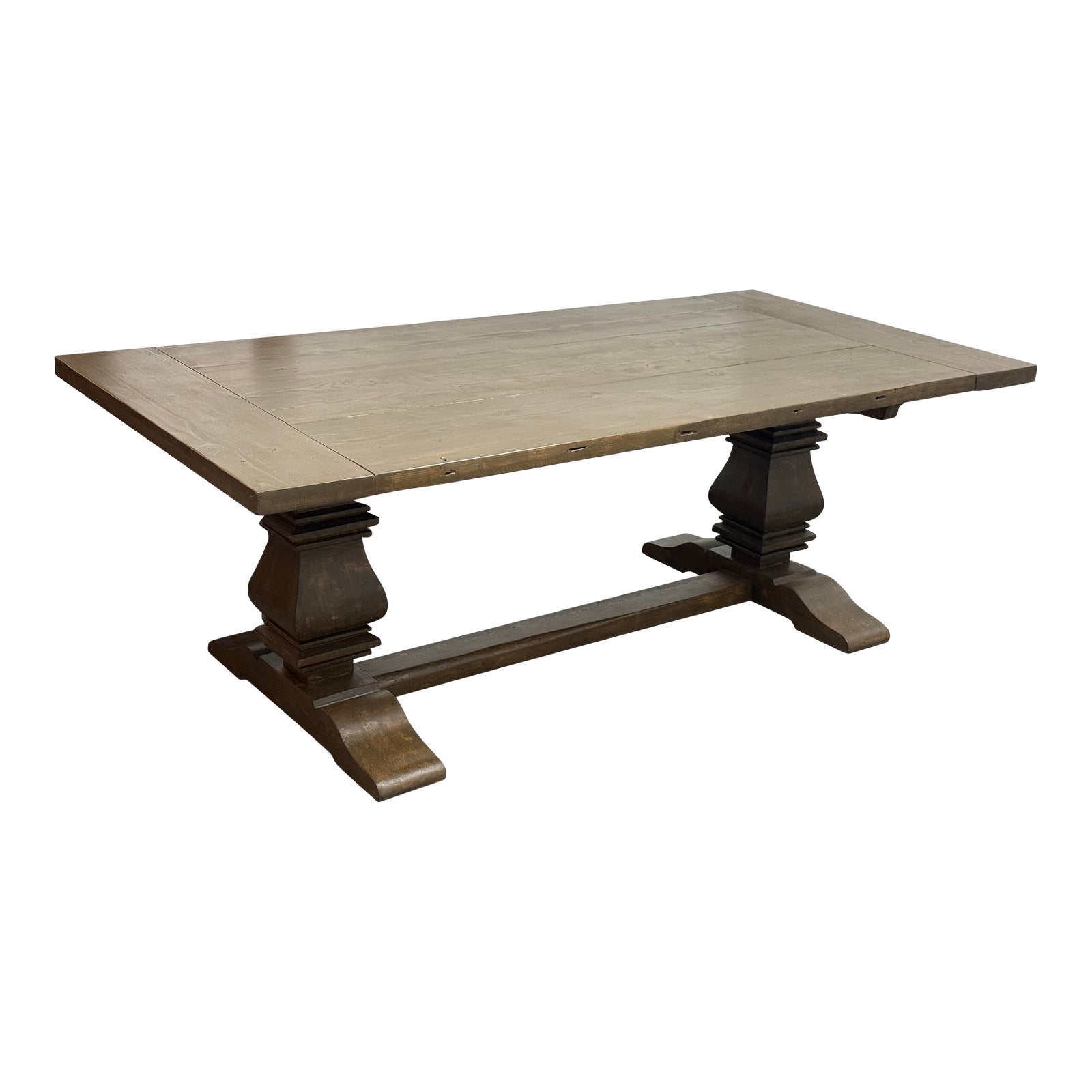 restoration-hardware-salvaged-wood-trestle-extension-dining-table-4977 ...