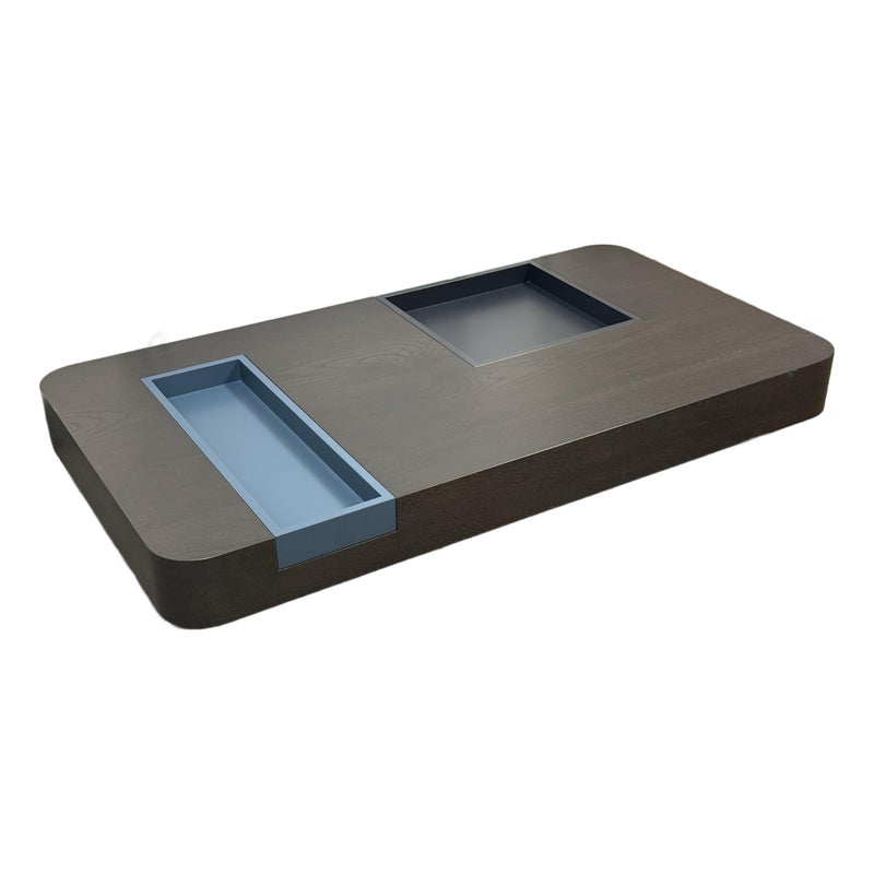 Carlo Cumini for Albedo Design N. Y. Coffee Table With Removable Trays ...