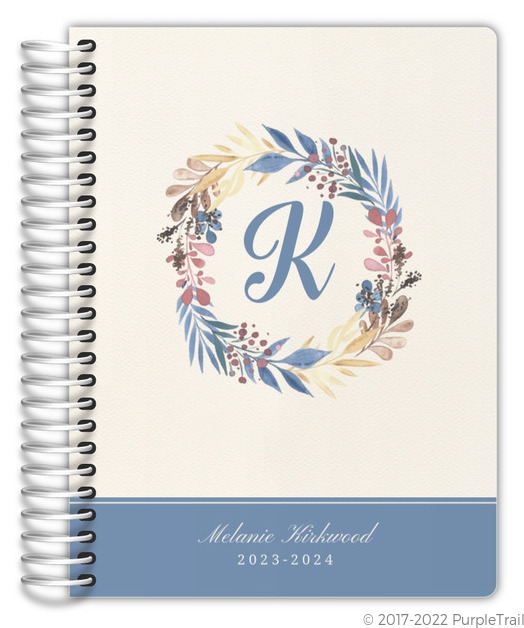 Whimsy Watercolor Wreath Teacher Planner | Teacher Planners