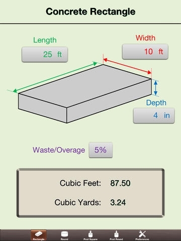 Concrete Volume Calculator Download - programcreation