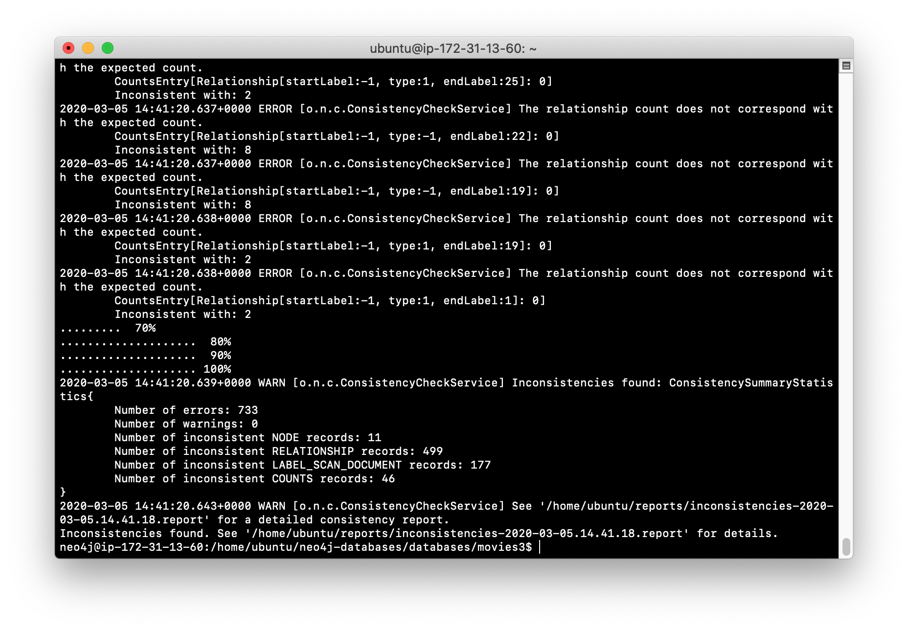 Checking Database Consistency Neo4j Graph Database Platform