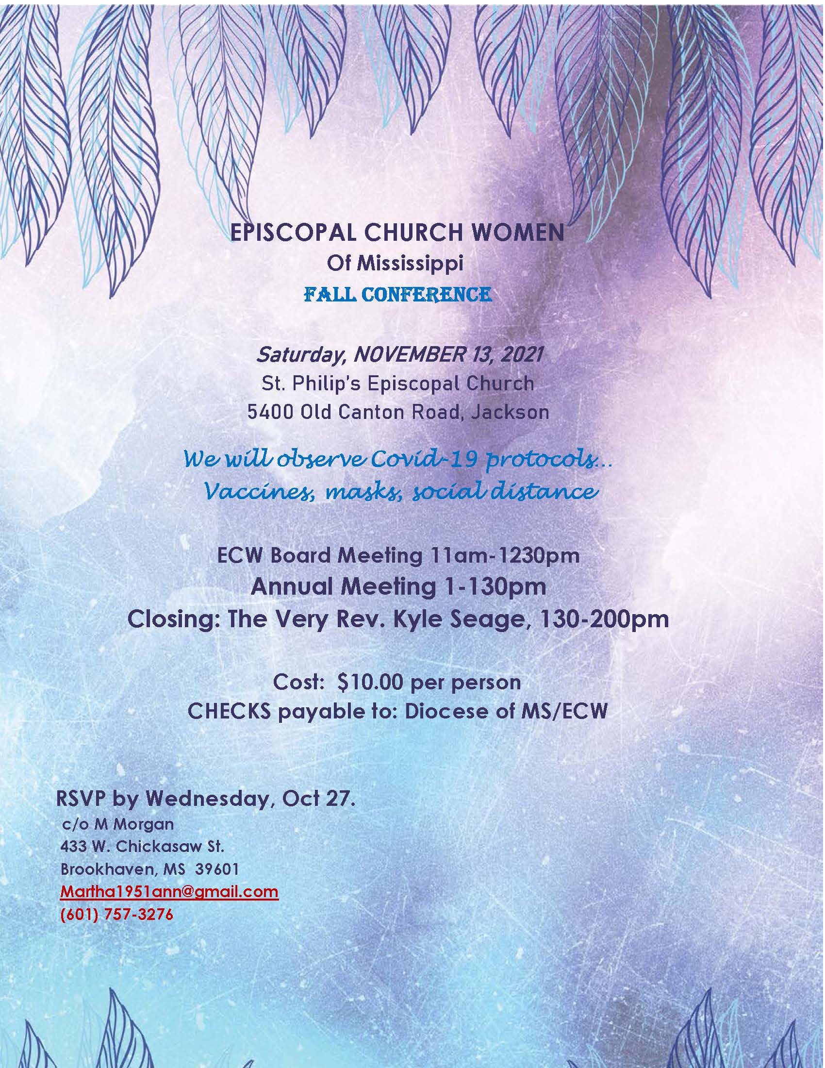 Upcoming Events | Episcopal Church Women