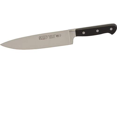 WINCO - KFP-80 - Acero 8in Chef Knife Full Tang Forged Blade