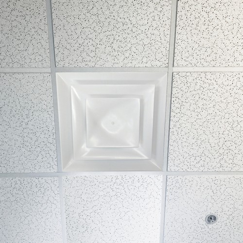 EGER PRODUCTS - EA310W-SP - 10 In Celing Diffuser White Never Rust 3 Cone