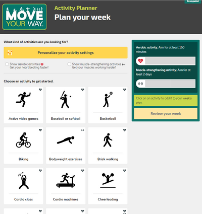 Health.gov’s Move Your Way Activity Planner: A Case Study – Digital.gov