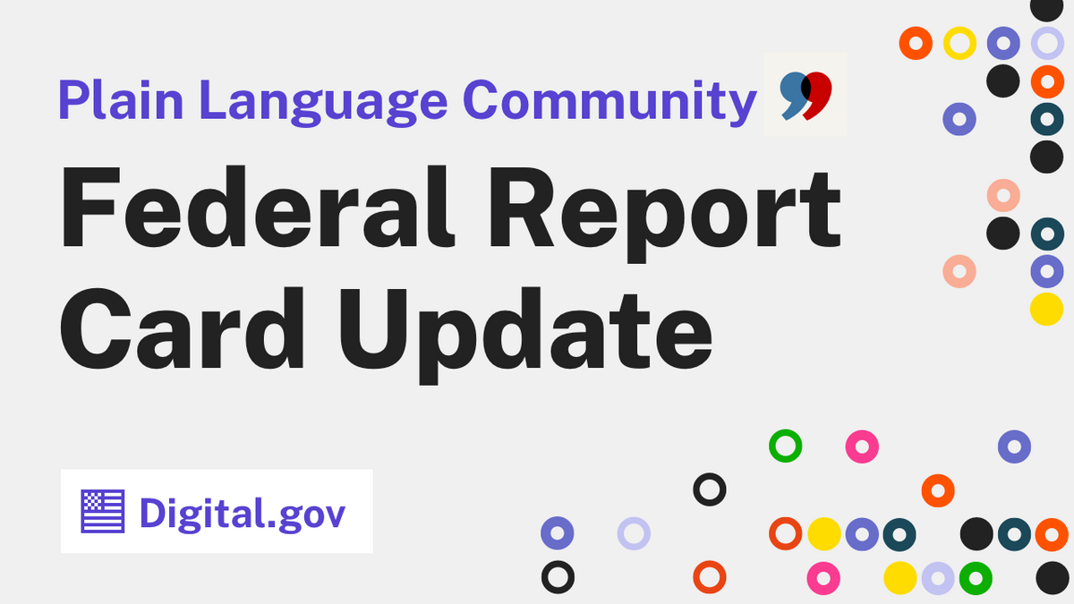 2020 Federal Report Card Briefing – Digital.gov
